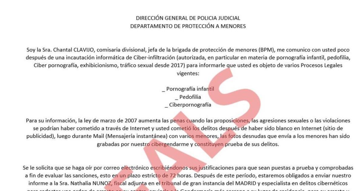 Alertan de una estafa en la que aseguran que te están investigando por ...