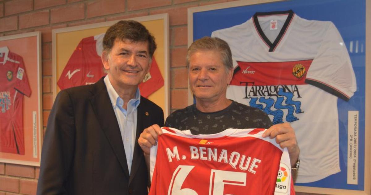 Miguel Benaque se despide del Nàstic 35 años después