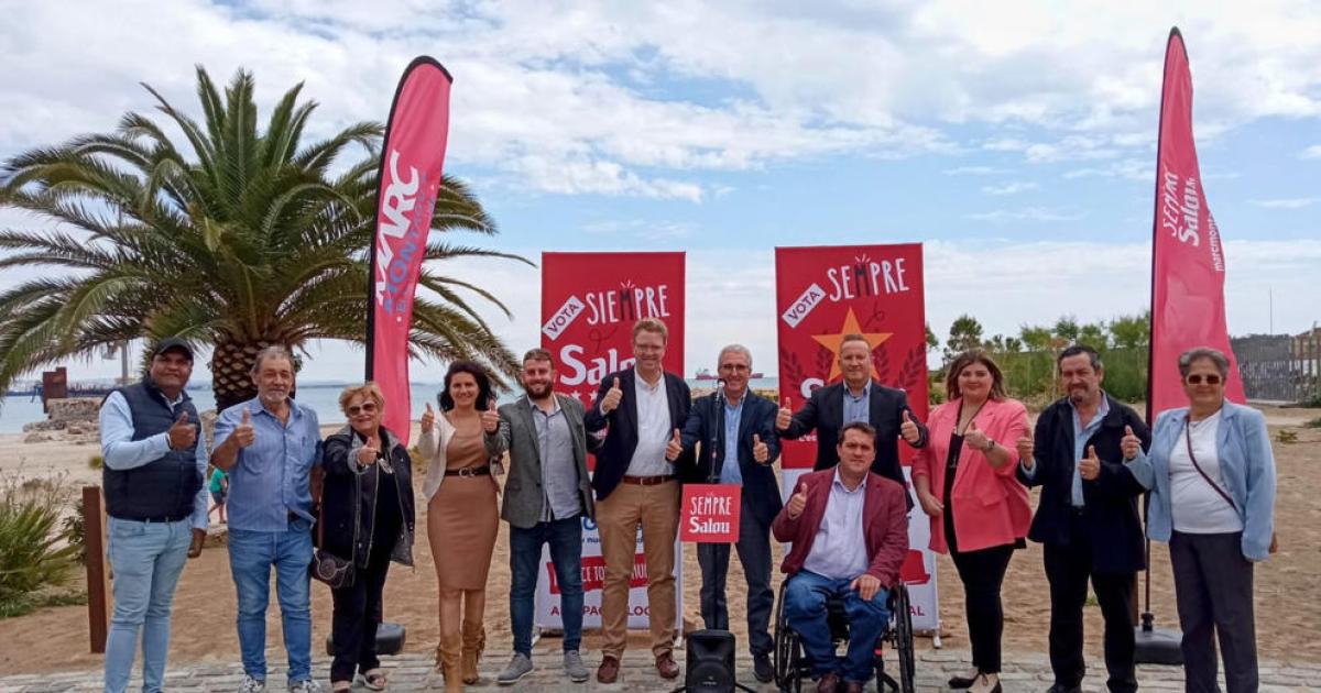 Bel y Bonvehí dan apoyo a Sempre Salou en la recuperación del litoral