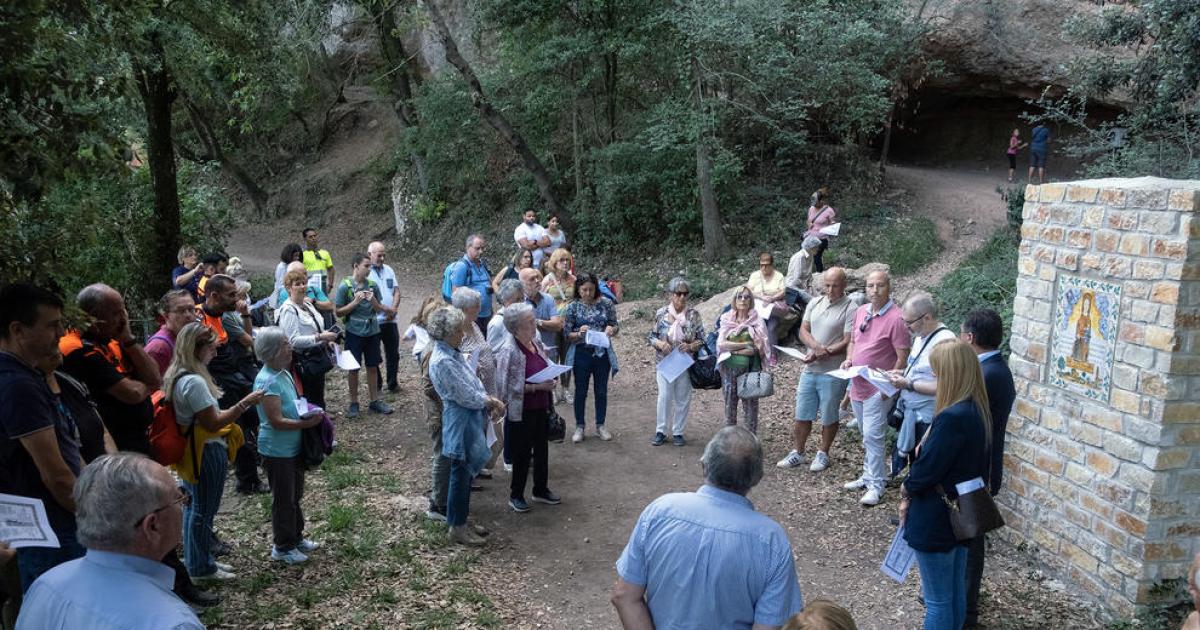 La Pobla de Mafumet visita el santuari de la Mare de Déu de Montserrat