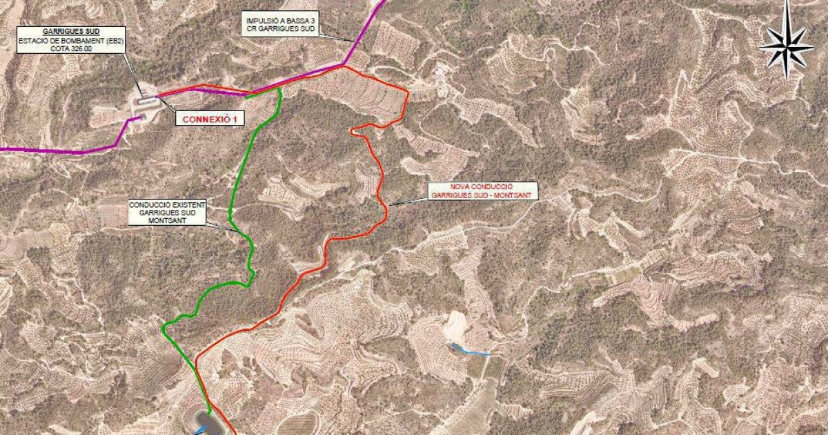 La connexió del Garrigues Sud amb els regants del Montsant abastirà a ...