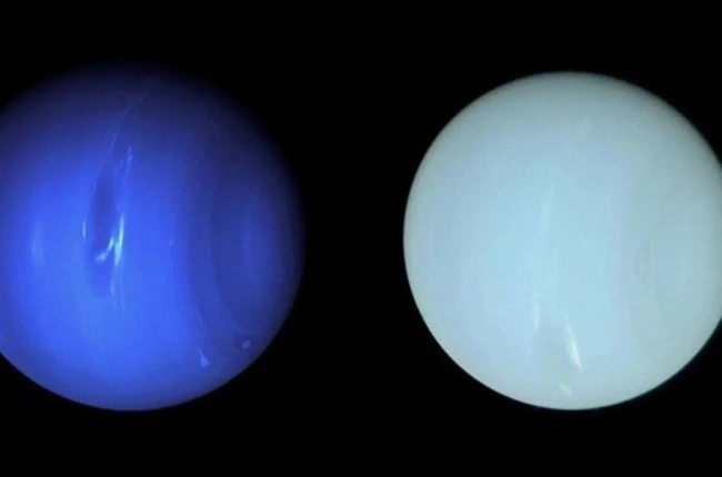 Astrónomos revelan por primera vez el color real de los planetas Urano ...