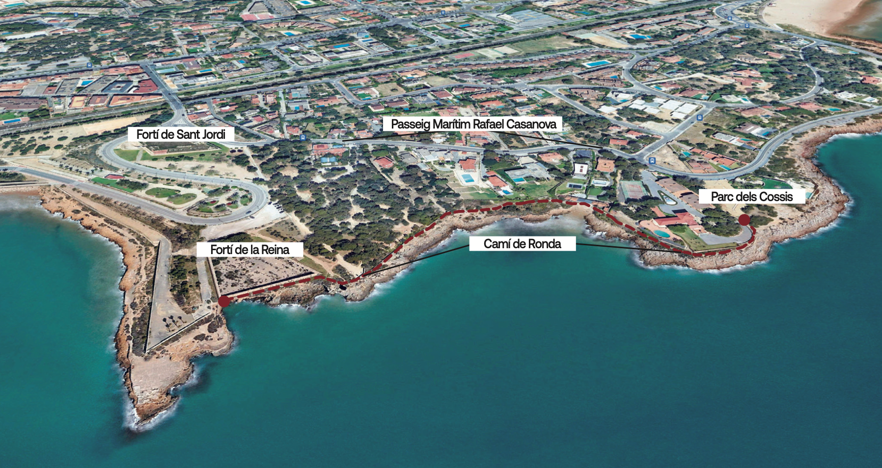 Liciten les obres per restaurar el Camí de Ronda entre el Fortí de la ...