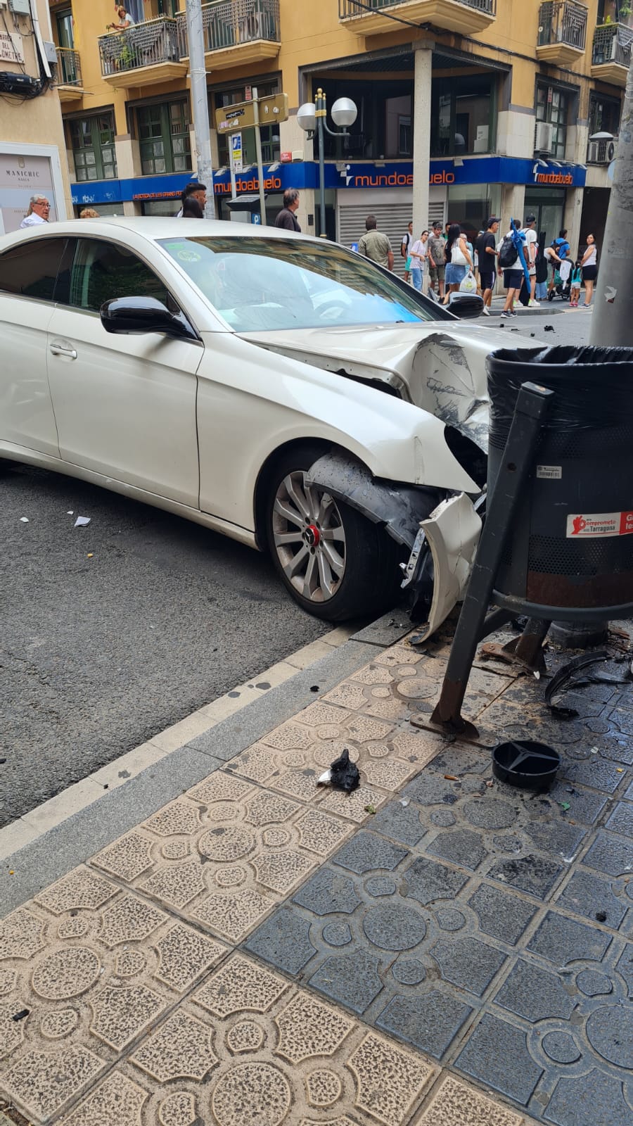Accidente en la calle Gasòmetre de Tarragona