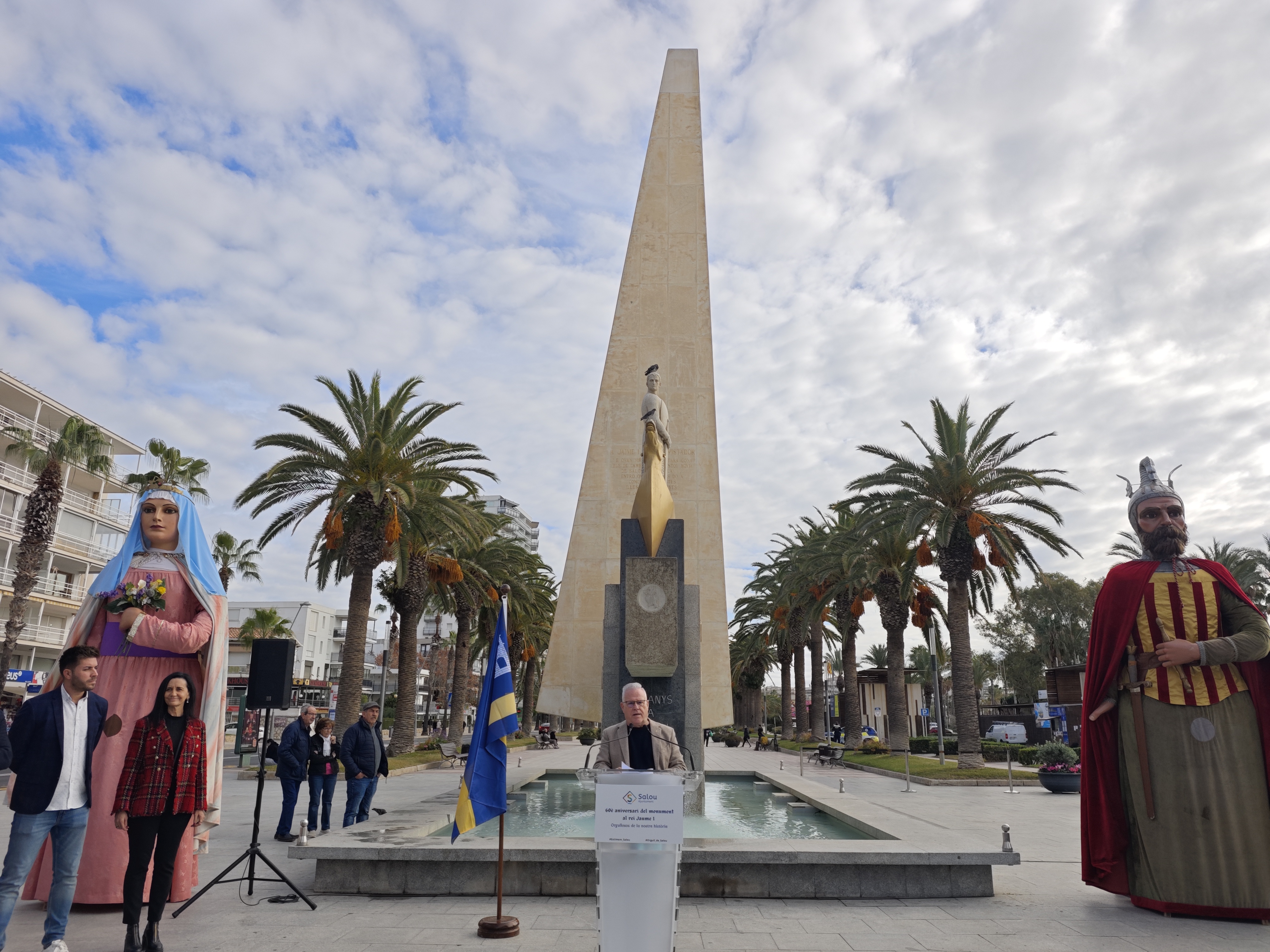 Salou conmemora el 60.º aniversario del Monumento al rey Jaume I