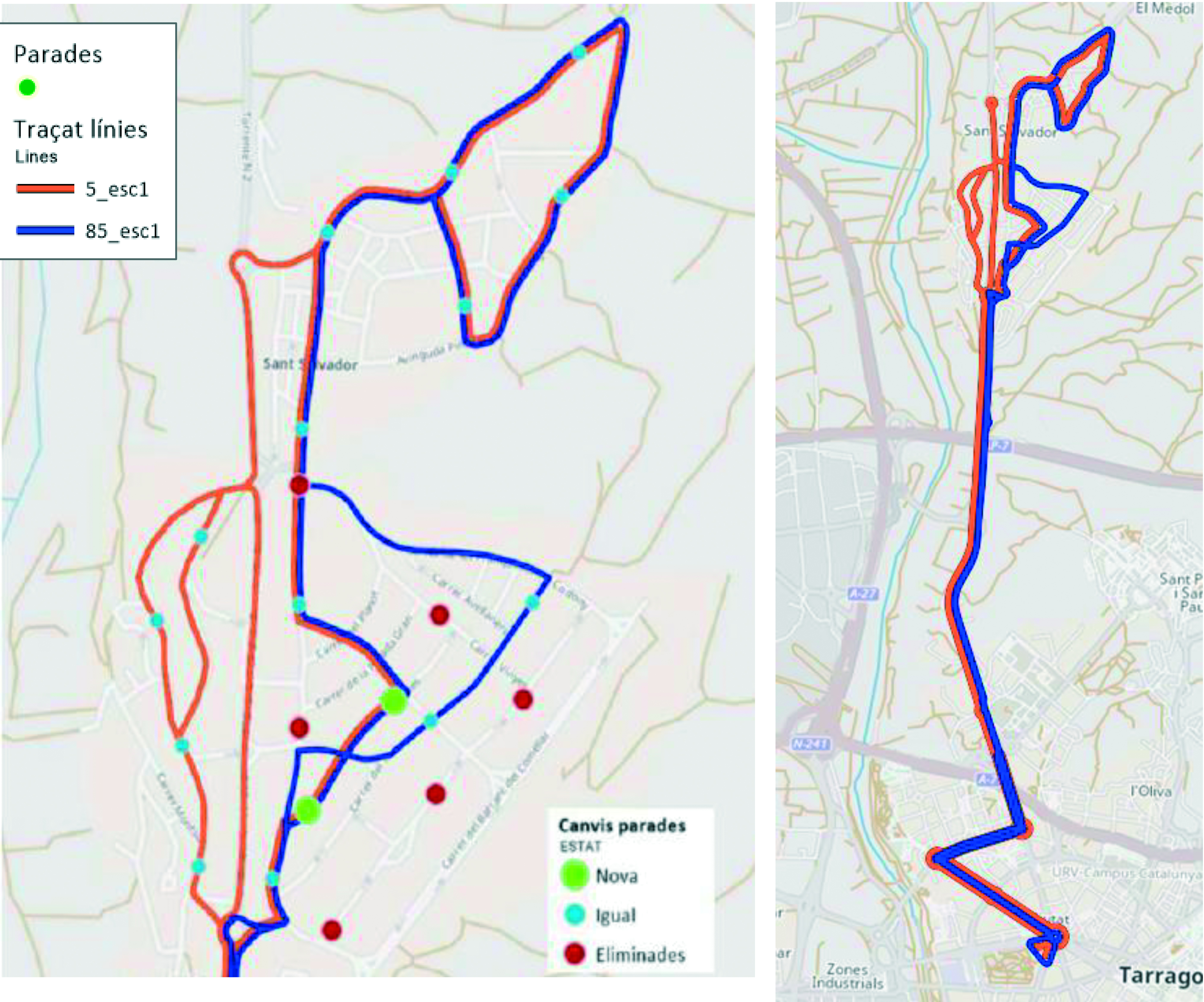 Mapa de la nueva red de autobuses de Tarragona: más líneas, más ...